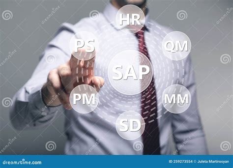 Internet Business Technology And Network Concept Sap System Software