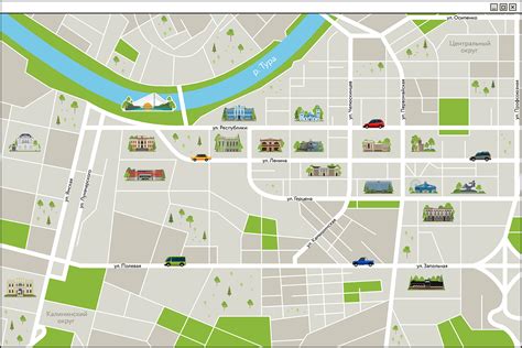 Карта арт объектов Тюмени