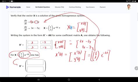 solved point consider the nonhomogeneous system x 3 [ 3] [4