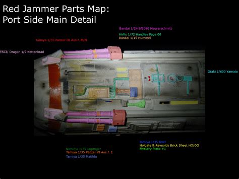Star Wars Red Jammer Parts Map
