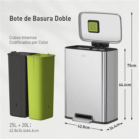 Bote De Basura Cocina Recycler 25 20l Eko Madison Eko MÉxico