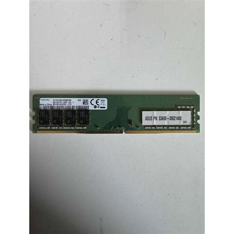【samsung三星】8gb Ddr4 2666 桌上型記憶體 單支 二手 功能正常 無盒裝 終身保固 300 蝦皮購物
