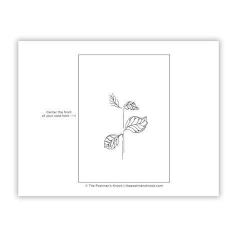 Stem And Leaves Template The Postman S Knock