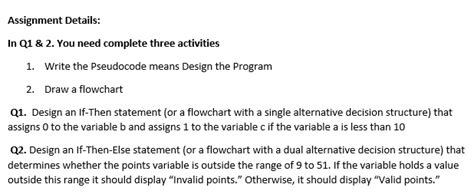 assignment details in q1 2 you need complete three activities 1