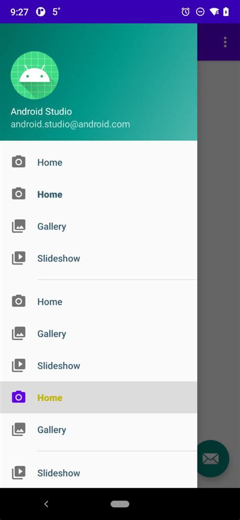Navigation Drawer Not Only The Selected Item Shows Bold When