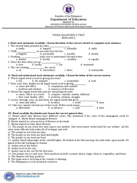 3rd Pt Melcs Based Q3 Pdf Seed