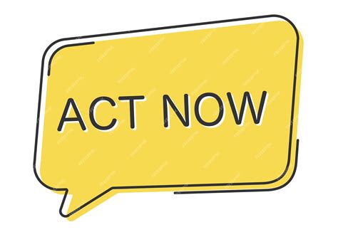 Premium Vector Act Now Comic Speech Bubble In Pop Art Style Comic