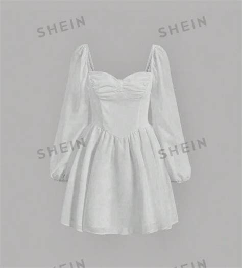 Нова біла корсетна сукня Shein — ціна 289 грн у каталозі Короткі сукні Купити жіночі речі за