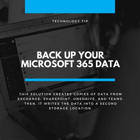 Swifttech Solutions Inc On Linkedin Tech Tip Back Up Your Microsoft 365 Data