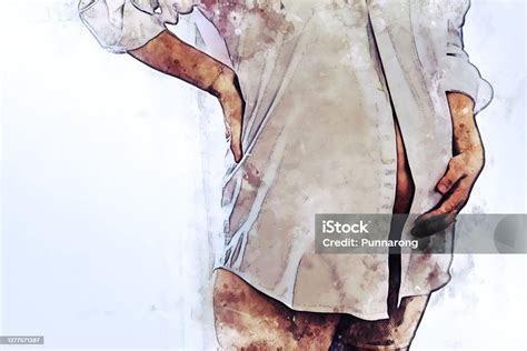 수채화 일러스트 페인팅 배경에 추상적 인 다채로운 젊은 임산부 가정 생활에 대한 스톡 사진 및 기타 이미지 가정 생활 개념 건강관리와 의술 Istock