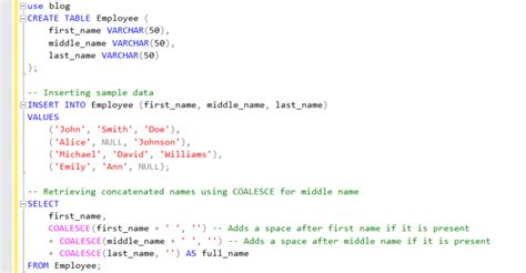 Coalesce In SQL Function Syntax And Examples
