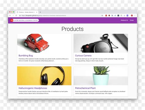 Gatsby Material Ui Business Starter Material Ui Marketplace Github Hd Png Download