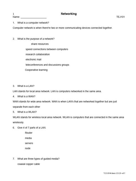 Networking Pdf Computer Network Transmission Medium