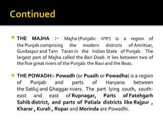 Basics Of Punjab Ppt