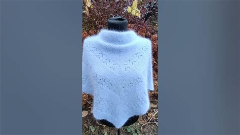 Шаль косынка связана из бобинного пуха норки в наличии Youtube