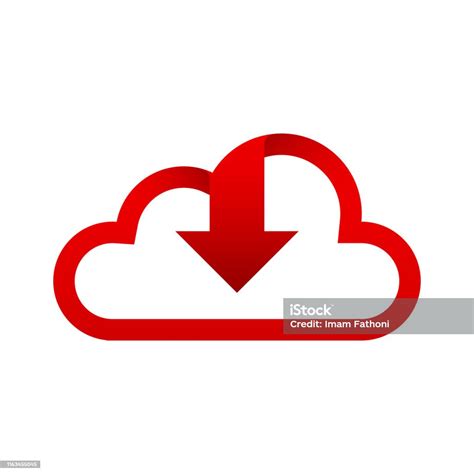 로고 클라우드 빨간색 화살표가 아래를 향하고 회사 또는 기업 산업에 대한 로고 클라우드 빨간색 다운로드 다양한 온라인 및 오프라인 인쇄 프로모션 광고 및 마케팅 방문 페이지