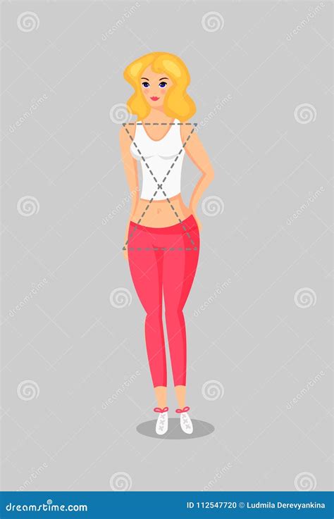 Set Of Female Body Shape Types Vector Illustration