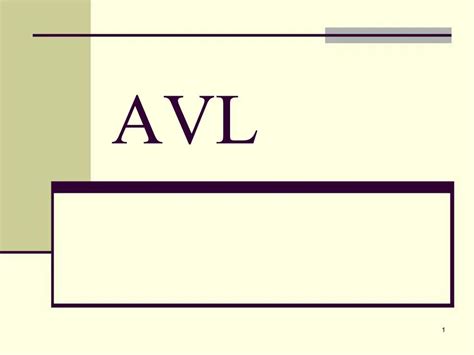 Ppt Avl Powerpoint Presentation Free Download Id1228954
