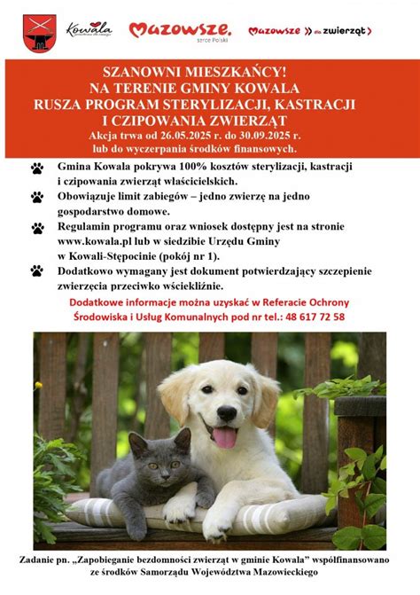 Uwaga Do 30 Września Program Sterylizacji Kastracji I Czipowania