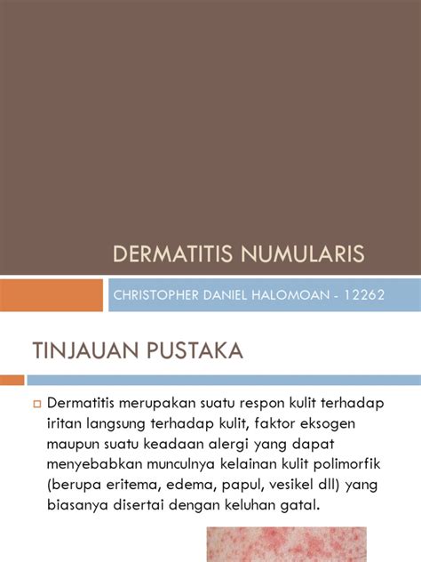 Dermatitis Numularis Pdf