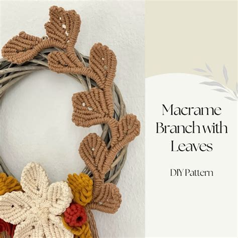 Macrame Leaf Pattern Etsy
