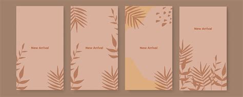 텍스트 꽃 잎을 위한 복사 공간이 있는 간단한 모던 한 스타일의 벡터 배너 디자인 템플릿 결혼식 초대 배경 및 프레임 소셜 미디어 이야기 배경 화면 0명에 대한 스톡 벡터