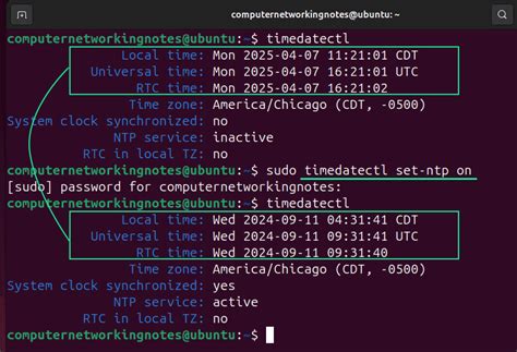Changing Date And Time On Command Line Terminal
