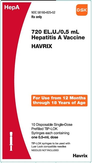 Havrix Vaccine Package Insert Prescribing Information