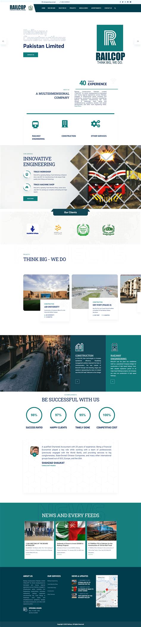 railcop website faisal khan dev wordpress developer mern stack