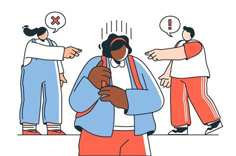 인종차별 개념 설명 무료 벡터