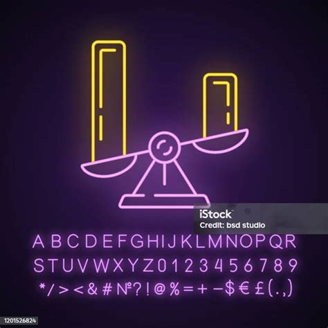 비교 다이어그램 네온 표시등 아이콘입니다 클러스터 다이어그램 대비 객체 기호 표현 저울에 히스토그램 알파벳 숫자 및 기호와 빛나는 기호 벡터 절연 그림 0명에 대한 스톡