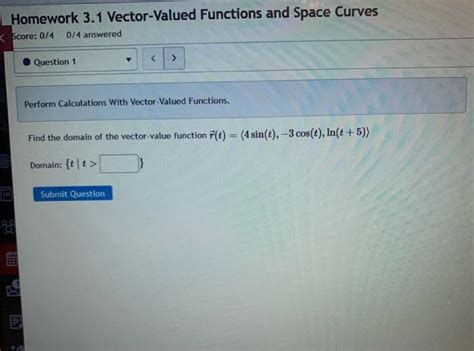 solved homework 3 1 vector valued functions and space curves