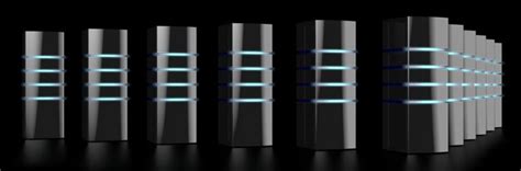 Premium Photo Data Center Server Racks Isolated On Black Background