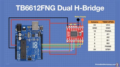 Driving Dc Motors With Microcontrollers Dronebot Workshop