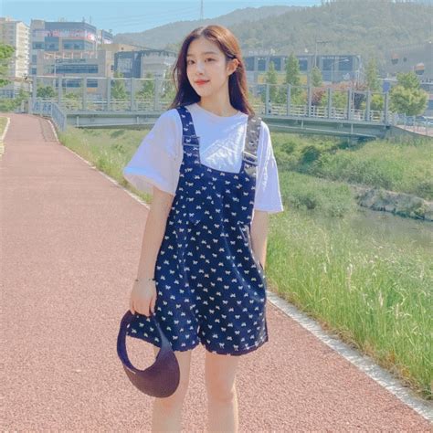 리본 멜빵 반바지 점프수트 숏팬츠 에이블리