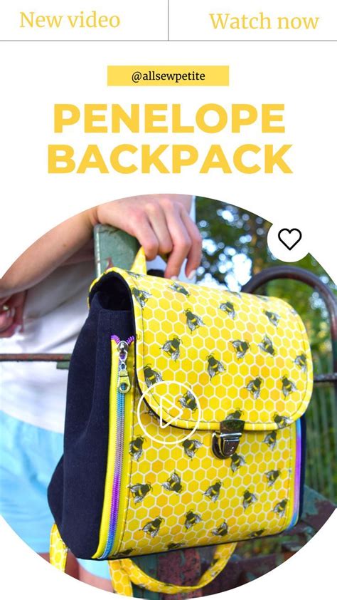 Minni Mini Backpack Sewing Pattern Artofit