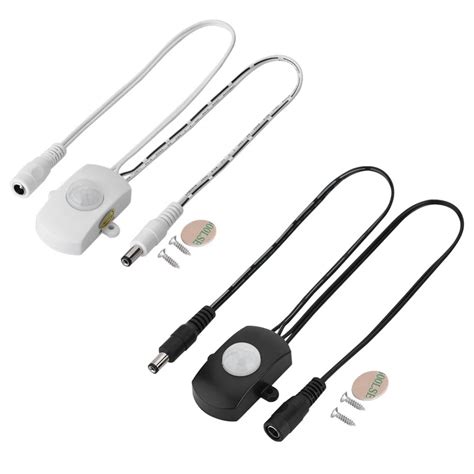 DC 5 24V 5A Mini Adjustable Auto PIR Infrared Motion Sensor Detector For LED Light Strip Switch