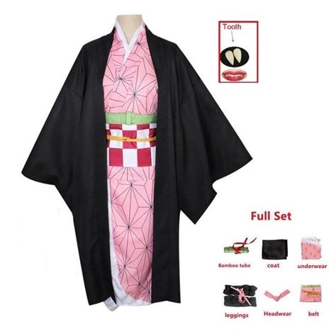 Demon Slayer Nezuko Kamado Cosplay Costume Nalagila