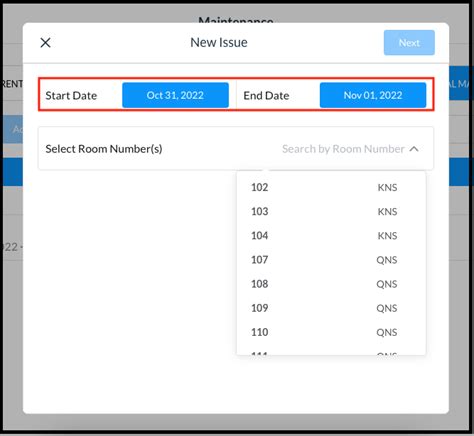Create A General Maintenance Non Rentable Or Rentable Issue