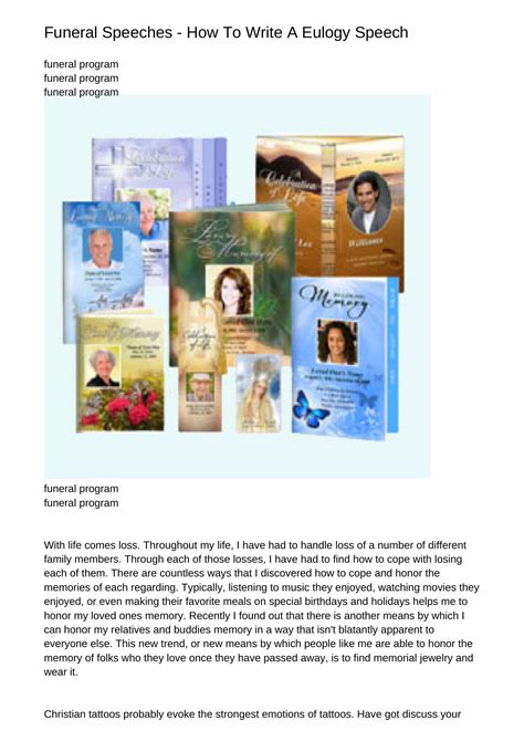 Funeral Speeches Creating A Eulogy Speechnszdk Pdf Pdf DocDroid