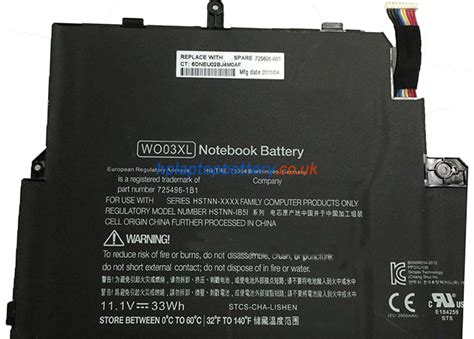 HP WO XL Battery Wh Battery For HP WO XL Laptop Cells V
