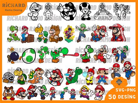 Super Mario Svg Mario Svg Files For Cricut Mario Svg Bundle Mario