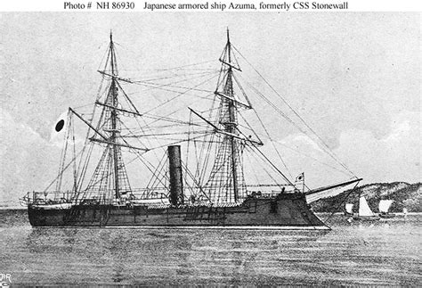 Japanese Navy Ships Azuma Ironclad Ram 1865