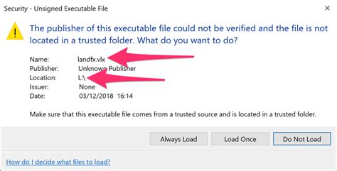 System Exception Unsigned Executable