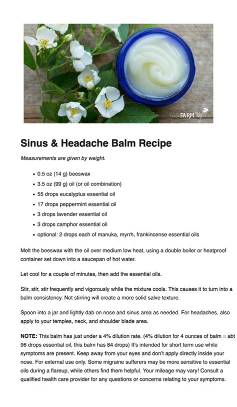 Diy Headache Balm For Tension Relief Artofit