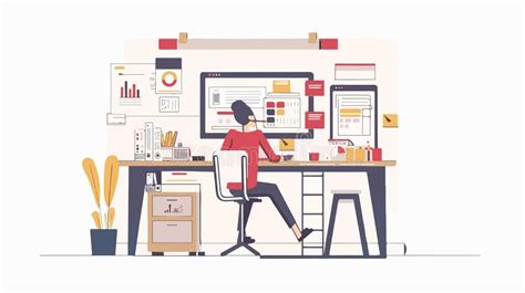 A Front End Development Concept Featuring A Ui Ux Designer Engaged In Creating A User Interface