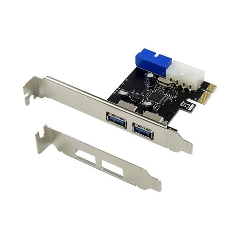 For Usb 3 0 Pci E Expansion Card Adapter 2 Port Usb3 0 Hub Internal 19pin 19 Pin Header Usb 3 To