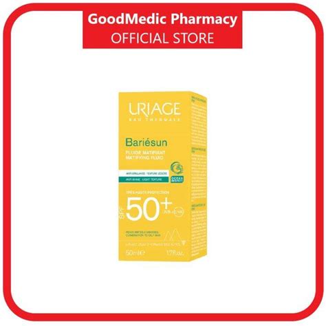 Uriage Bariesun Matifying Fluid Spf 50 Uvb Uva 50ml Ocean Respect Anti Shine And Light Texture