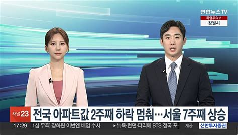 전국 아파트값 2주째 하락 멈춰서울 7주째 상승 동영상 Dailymotion