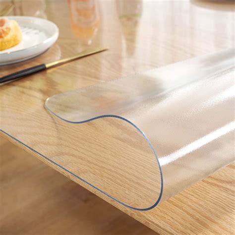 Multi Size Frosted Table Cover Protector Waterproof Pvc Anti Hot Oil Proof Table Protector